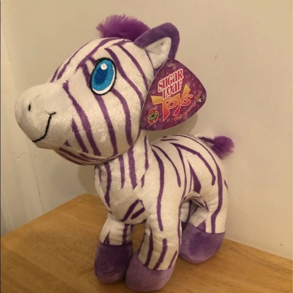 Kellytoy | Toys | Kellytoy Kelly Toy Plush Stuffed Zebra Purple Stripes ...